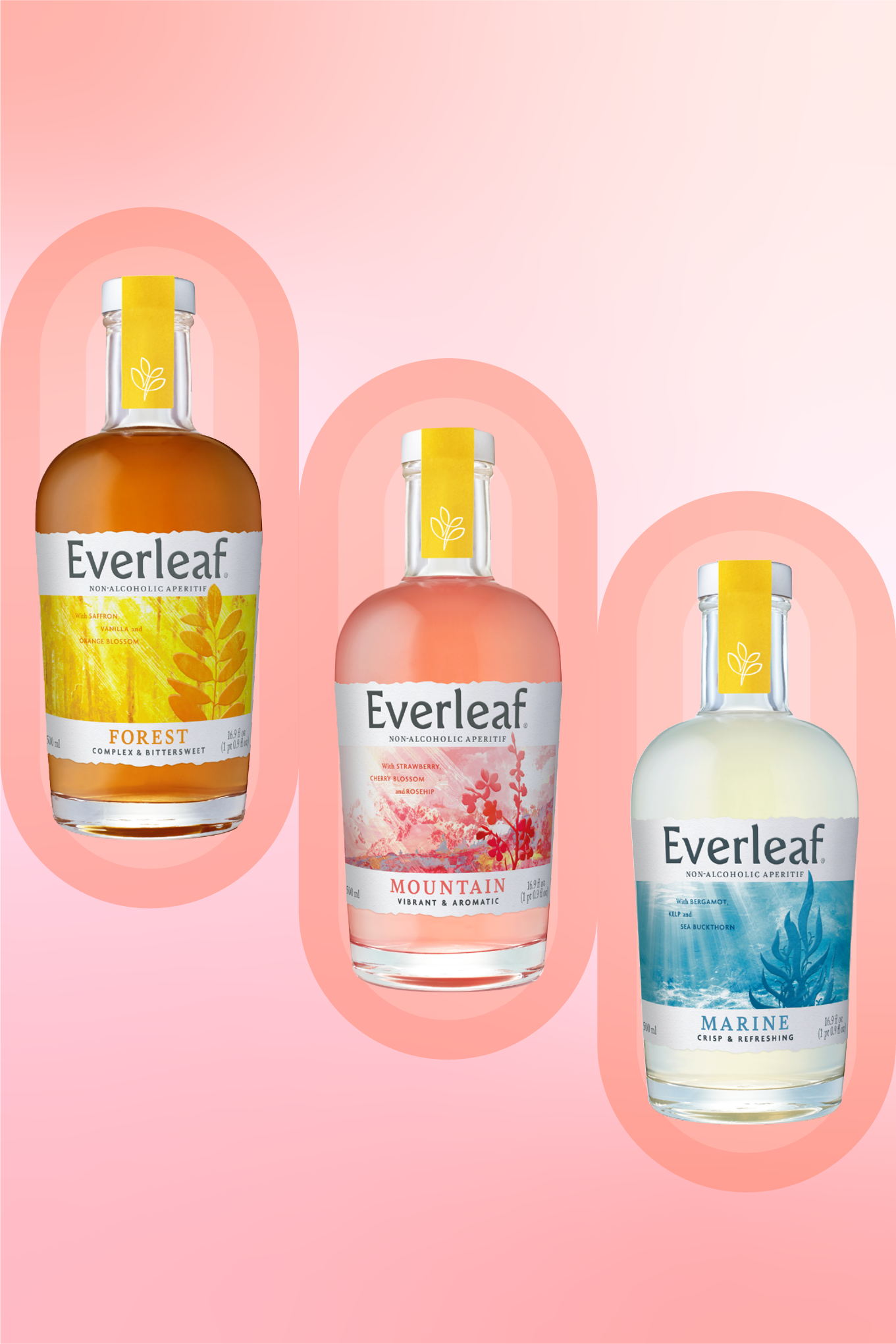 Everleaf Non-Alcoholic Spirits (3-Pack) · No & Low